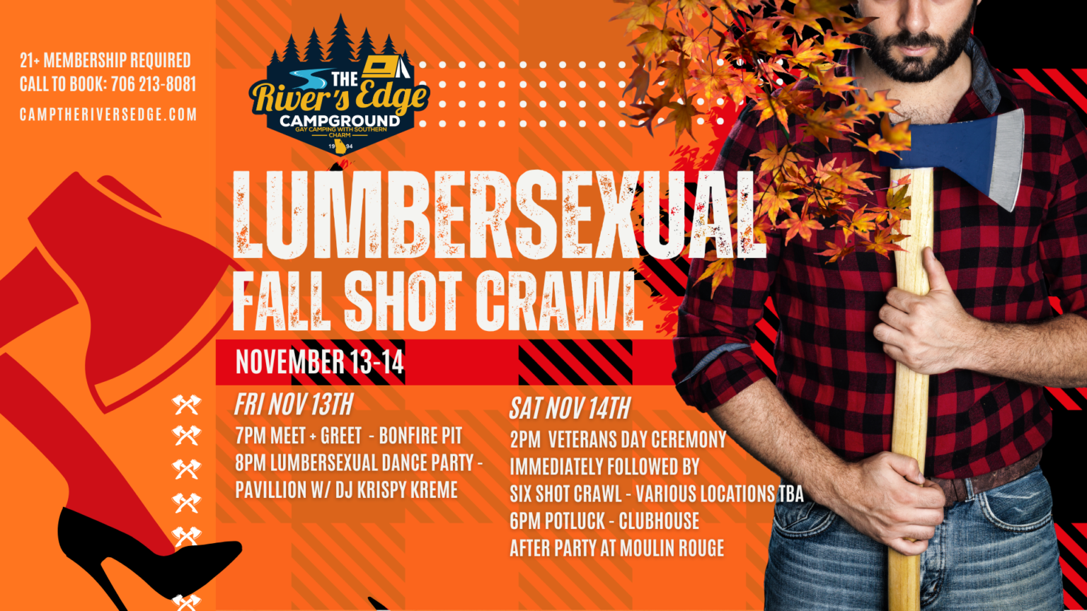 LumberSexual Fall Shot Crawl 2026 - The River’s Edge | Clothing ...